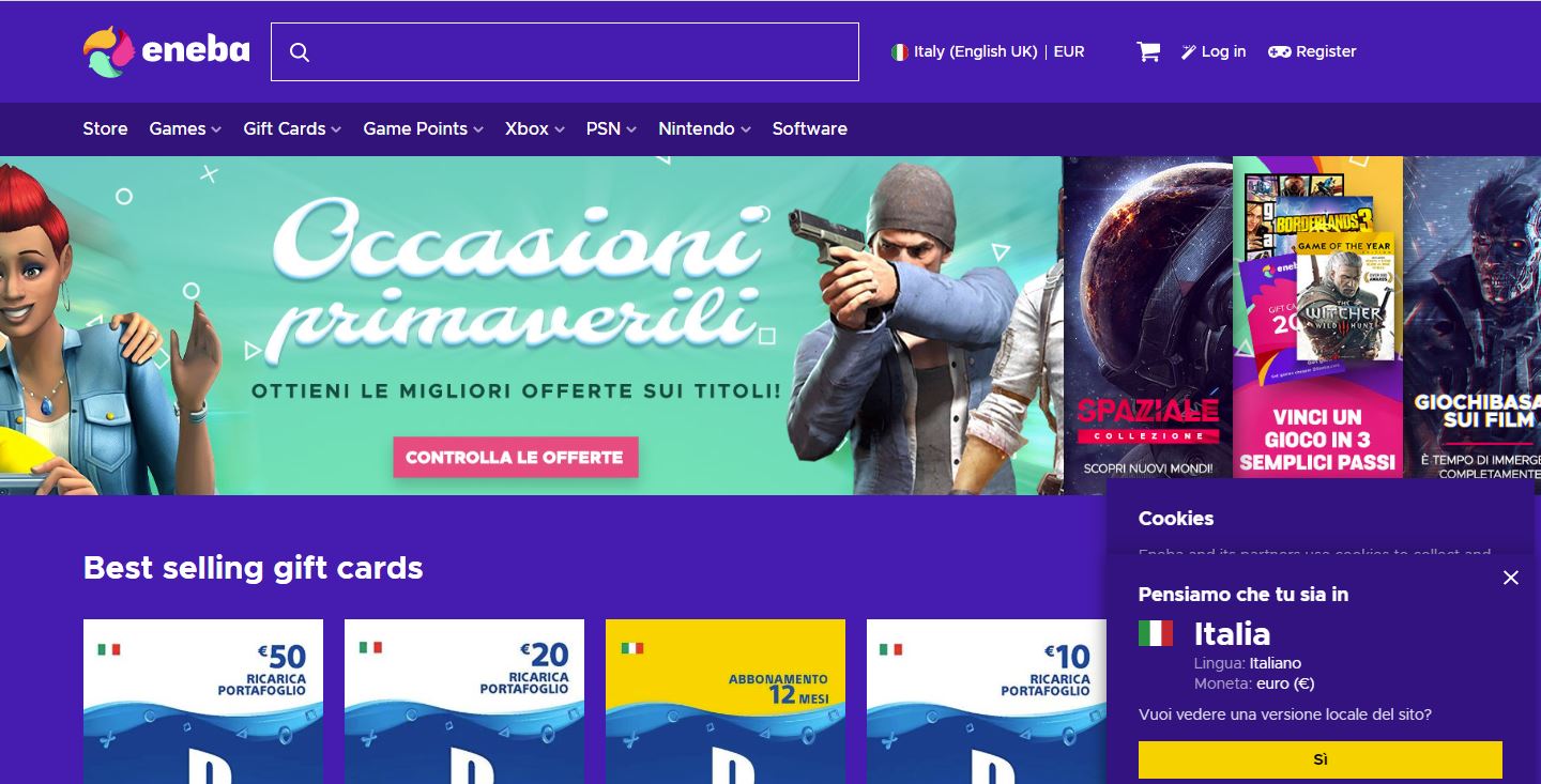 Tutti i codici sconto Eneba IT - Risparmia fino al 4%
